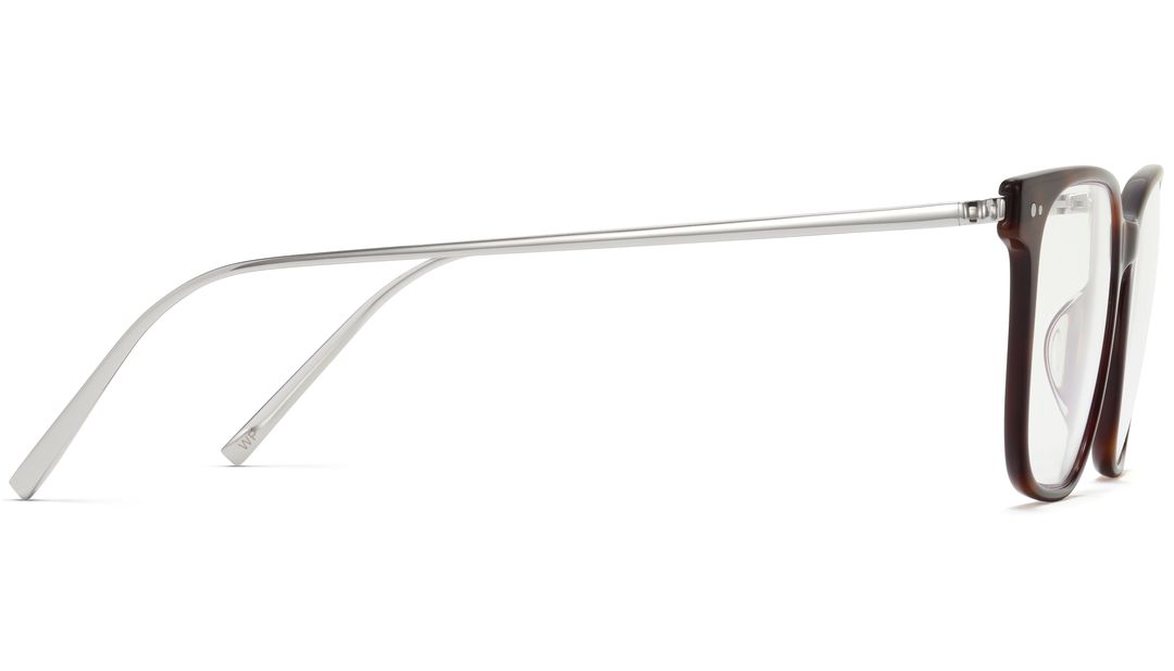 Caleb Eyeglasses in Woodgrain Tortoise with Polished Silver | Warby Parker