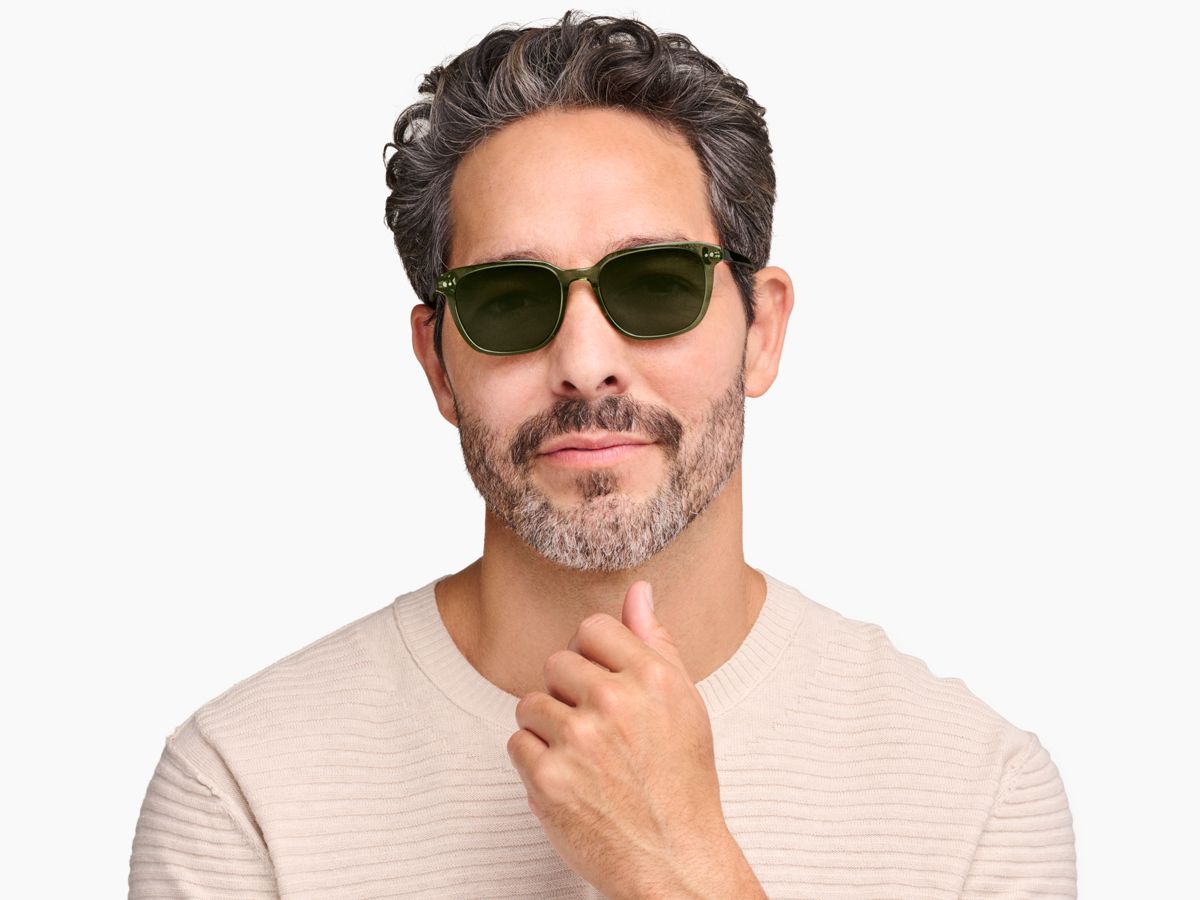 Gooding Sunglasses in Seaweed Crystal with Cognac Tortoise — Medium ...