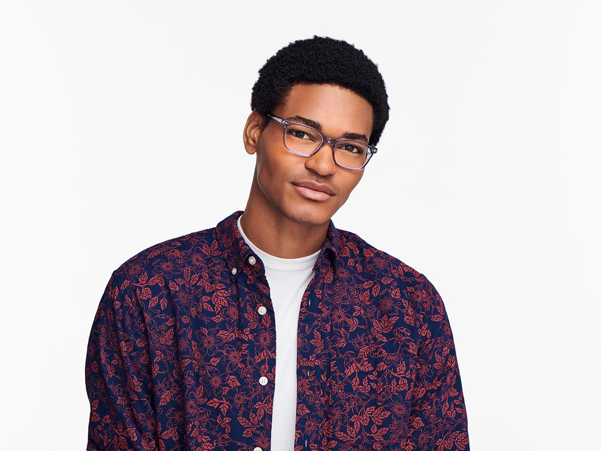 Weathers Eyeglasses in Periwinkle Crystal | Warby Parker