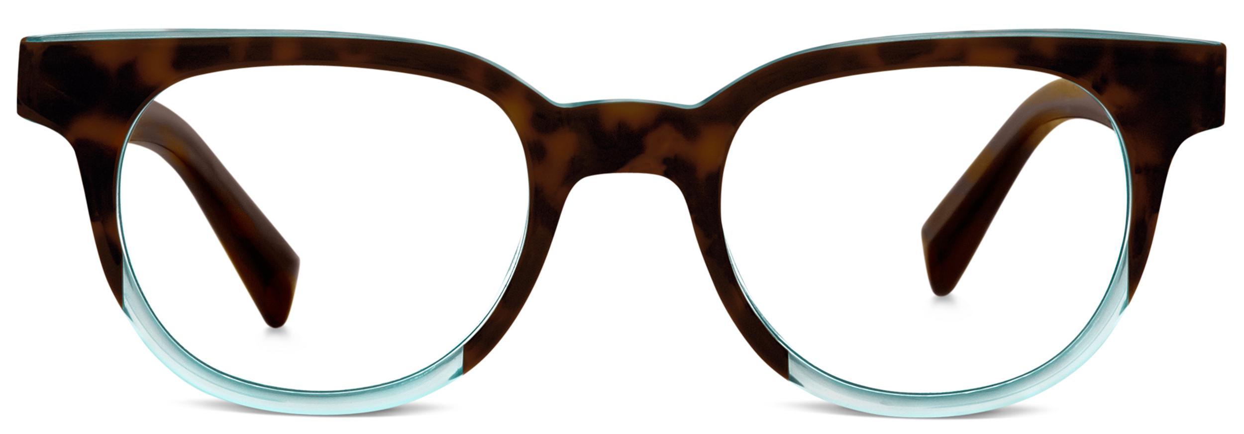 Duckworth Eyeglasses in Cognac Tortoise and Cove Blue | Warby Parker