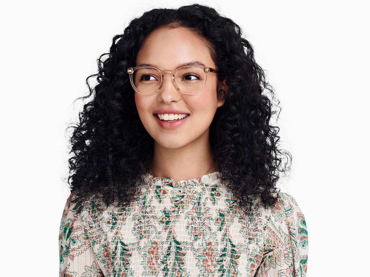 Gillian Low Bridge Fit Eyeglasses in Nutmeg Crystal