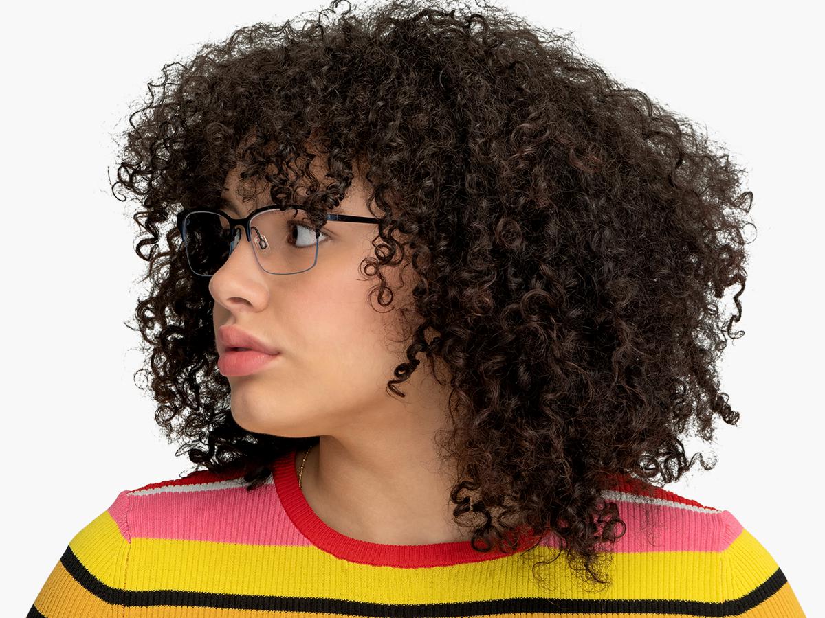 James Eyeglasses in Brushed Navy | Warby Parker