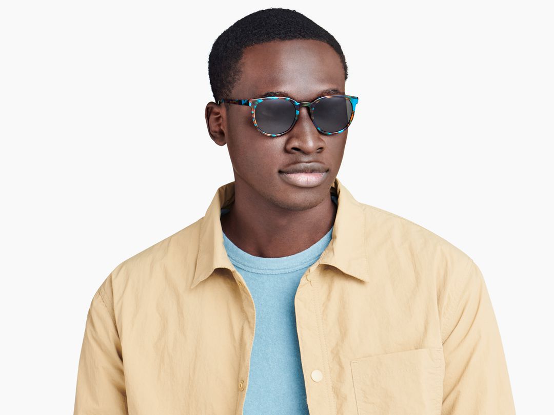 Gillian Sunglasses in Teal Tortoise | Warby Parker