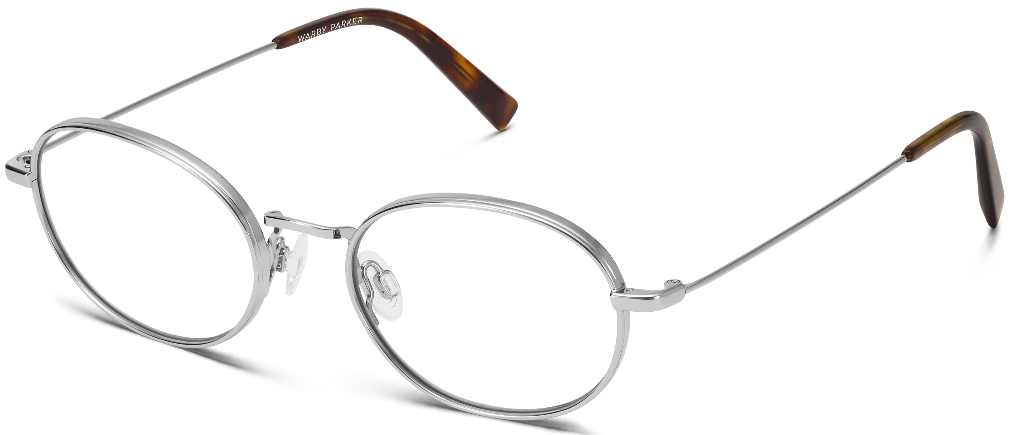 Albie Eyeglasses in Polished Silver