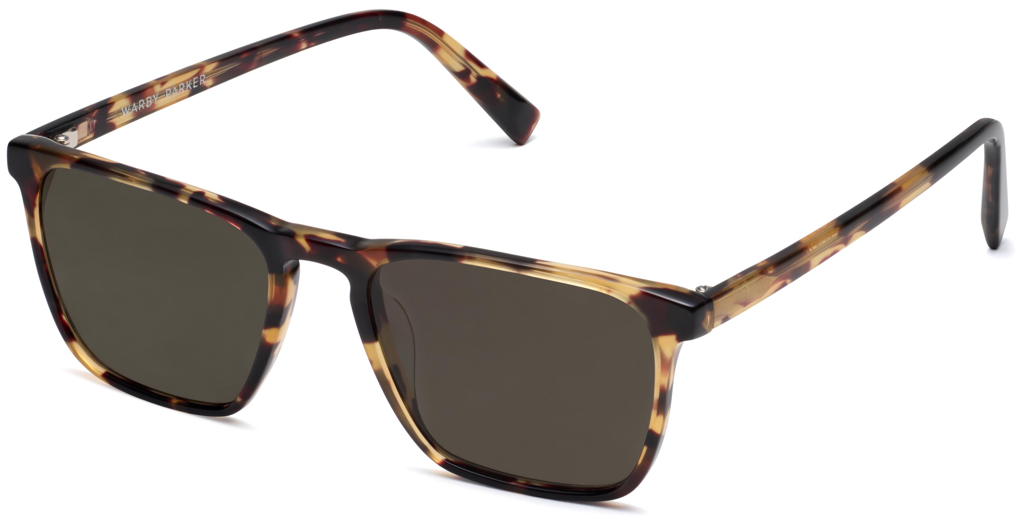 Sutton Low Bridge Fit Sunglasses in Walnut Tortoise