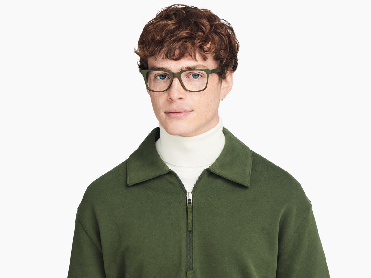 Chamberlain Eyeglasses in Olive Matte
