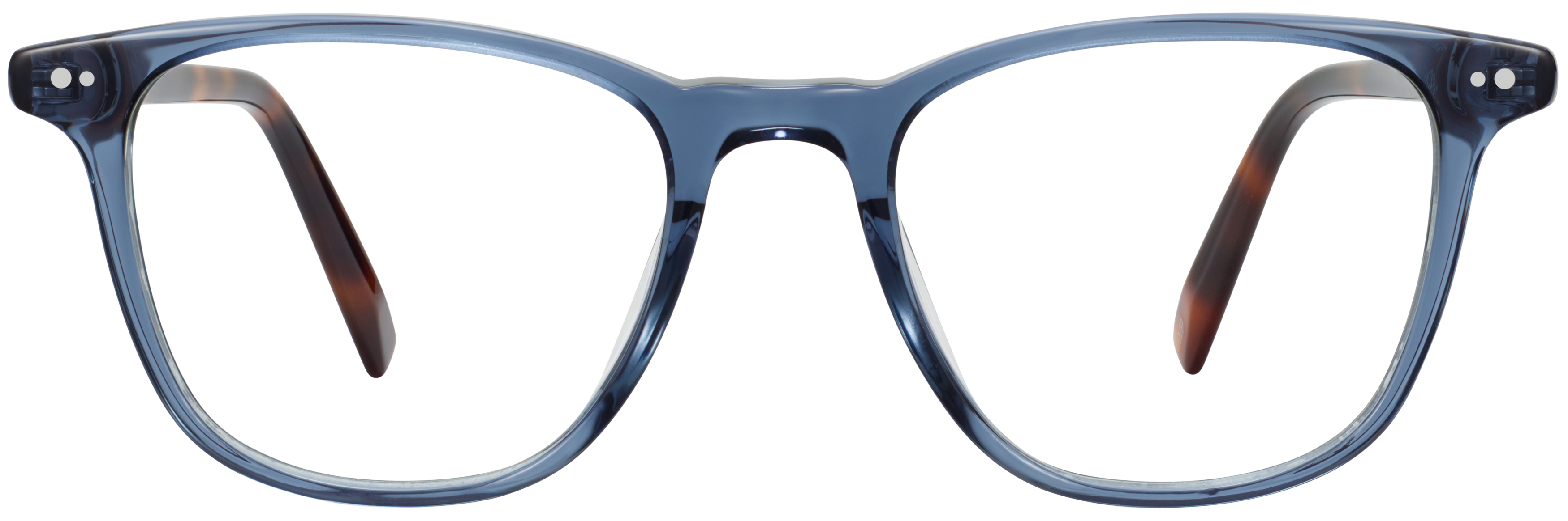 Dawson Eyeglasses in Azure Crystal with Oak Barrel | Warby Parker