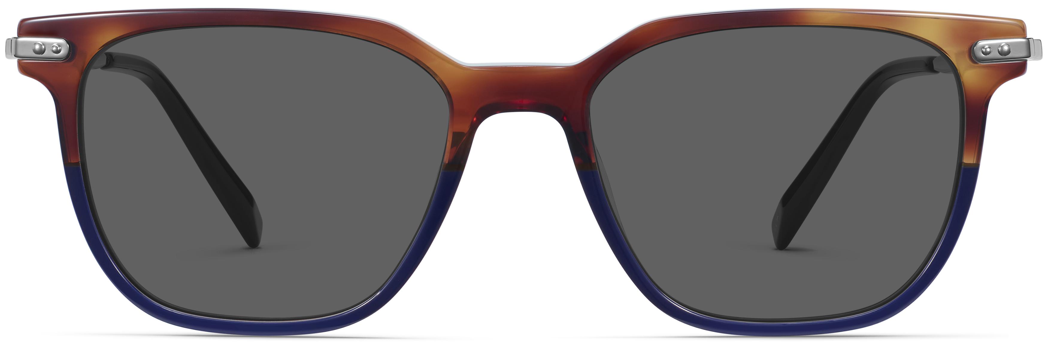 Rawlins Sunglasses in Midnight Tortoise Fade with Polished Silver