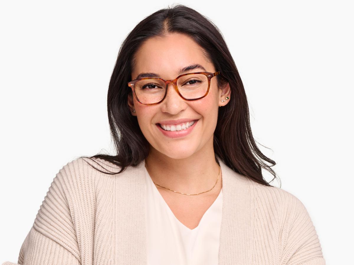 Gooding Eyeglasses in Maple Tortoise