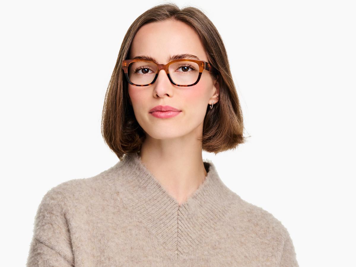 Wentworth Eyeglasses in Saddle Tortoise Fade