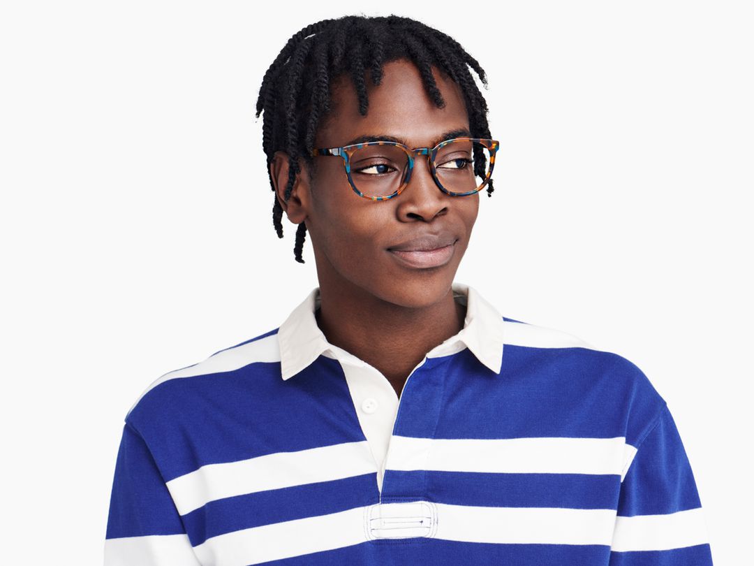 Gillian Low Bridge Fit Eyeglasses In Teal Tortoise Warby Parker