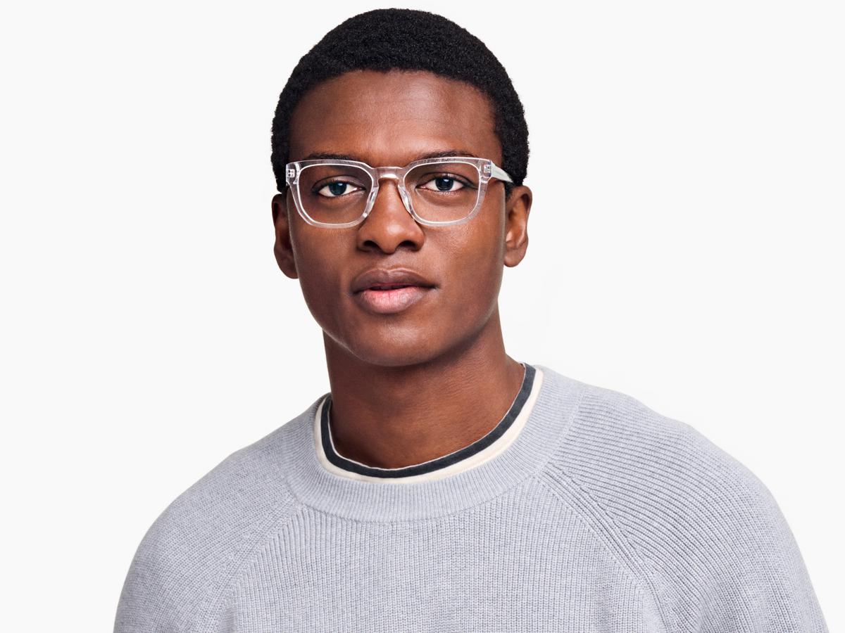 Dominic Eyeglasses in Crystal