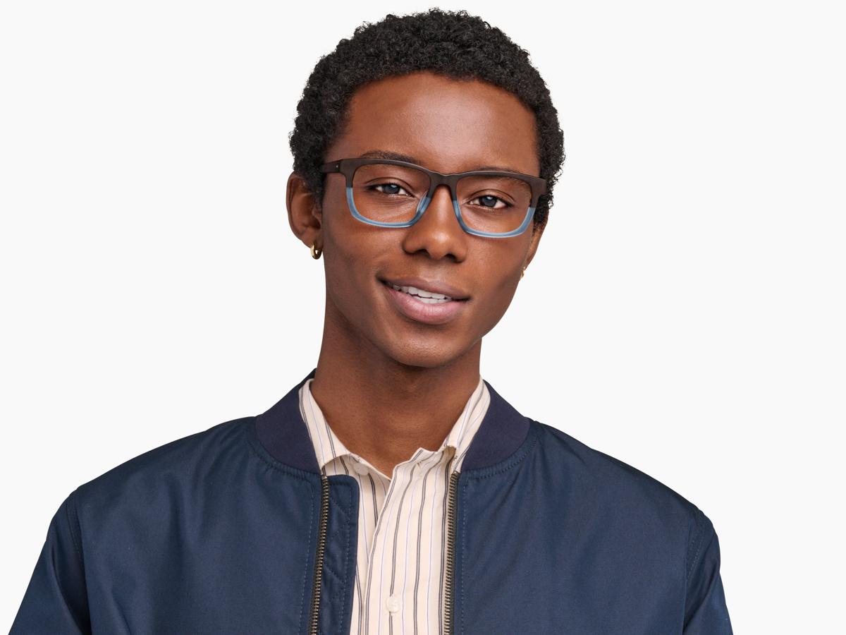 Luis Eyeglasses in Eastern Bluebird Fade Matte