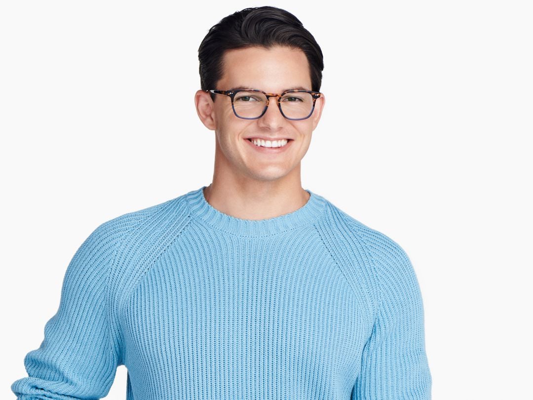 Santiago Eyeglasses in Hudson Blue Fade | Warby Parker