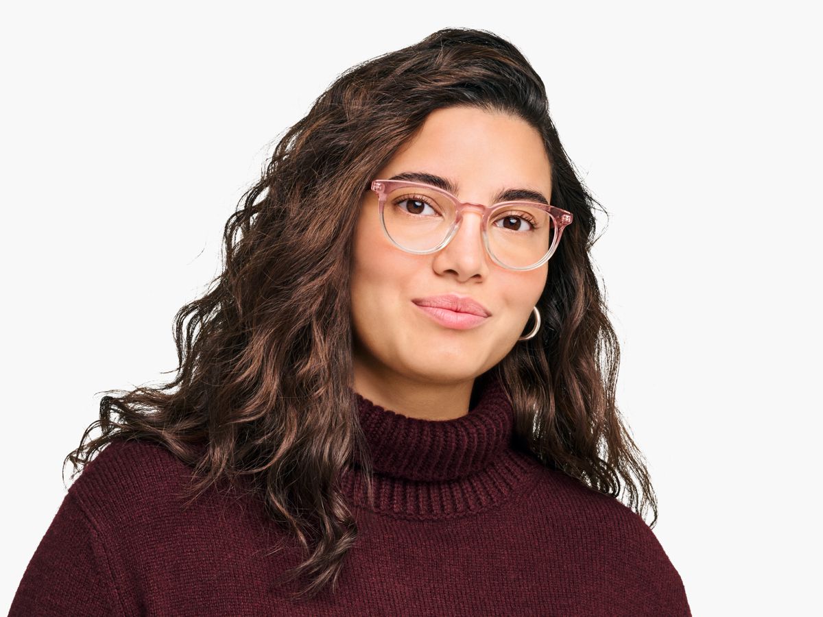 Sadie Eyeglasses in Cherry Blossom Fade — Narrow | Warby Parker