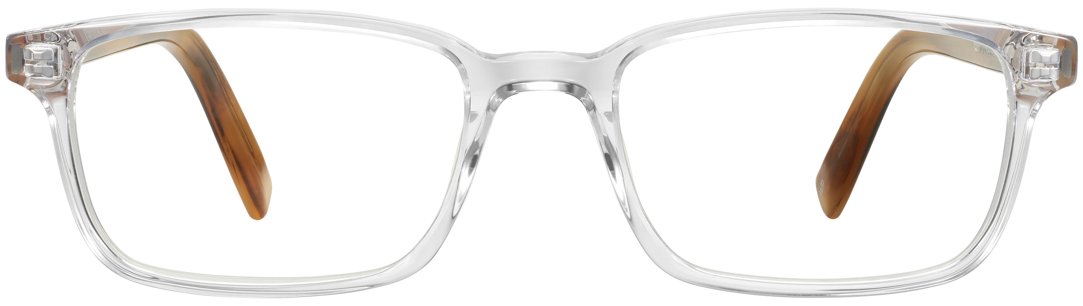 Wilkie Eyeglasses in Crystal with English Oak | Warby Parker