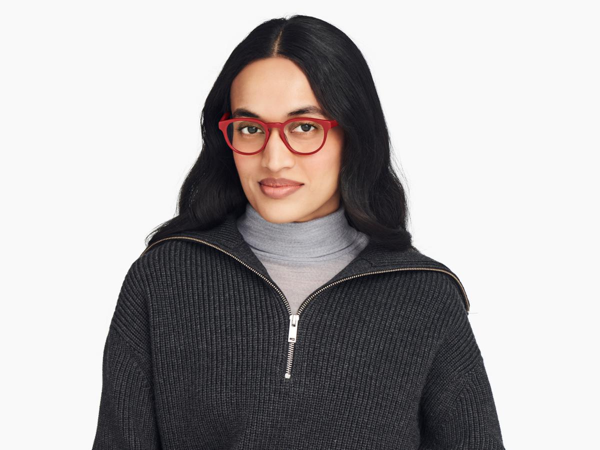 Percey Eyeglasses in Raspberry