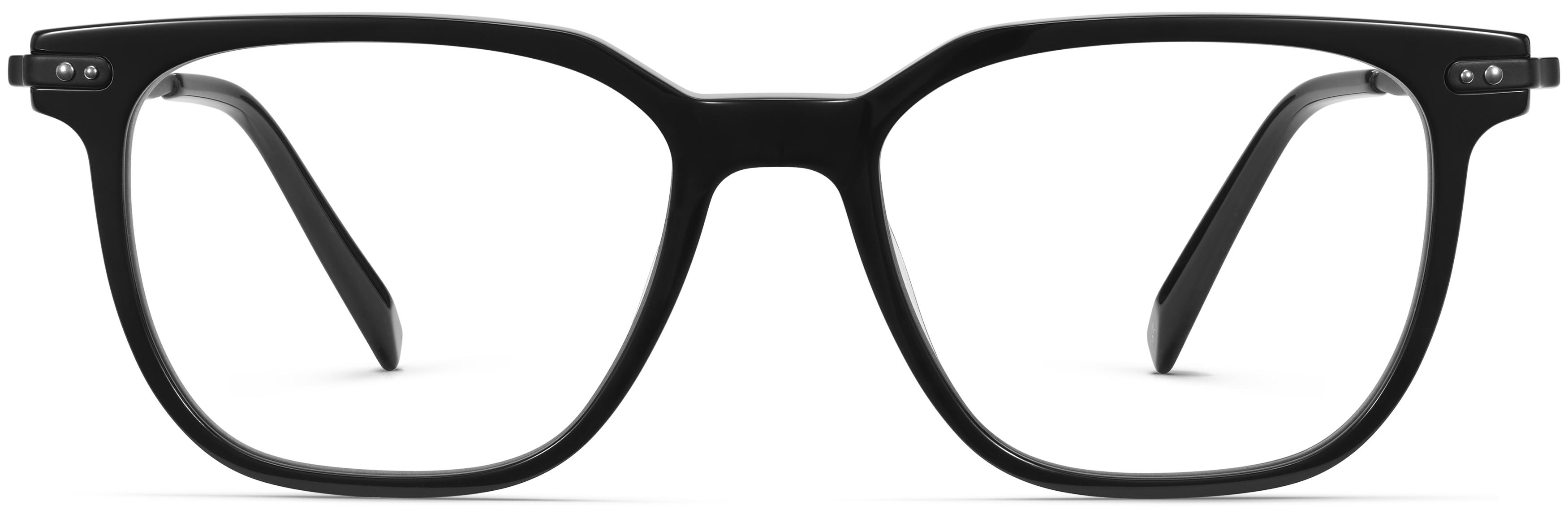 Rawlins Eyeglasses in Jet Black with Brushed Ink