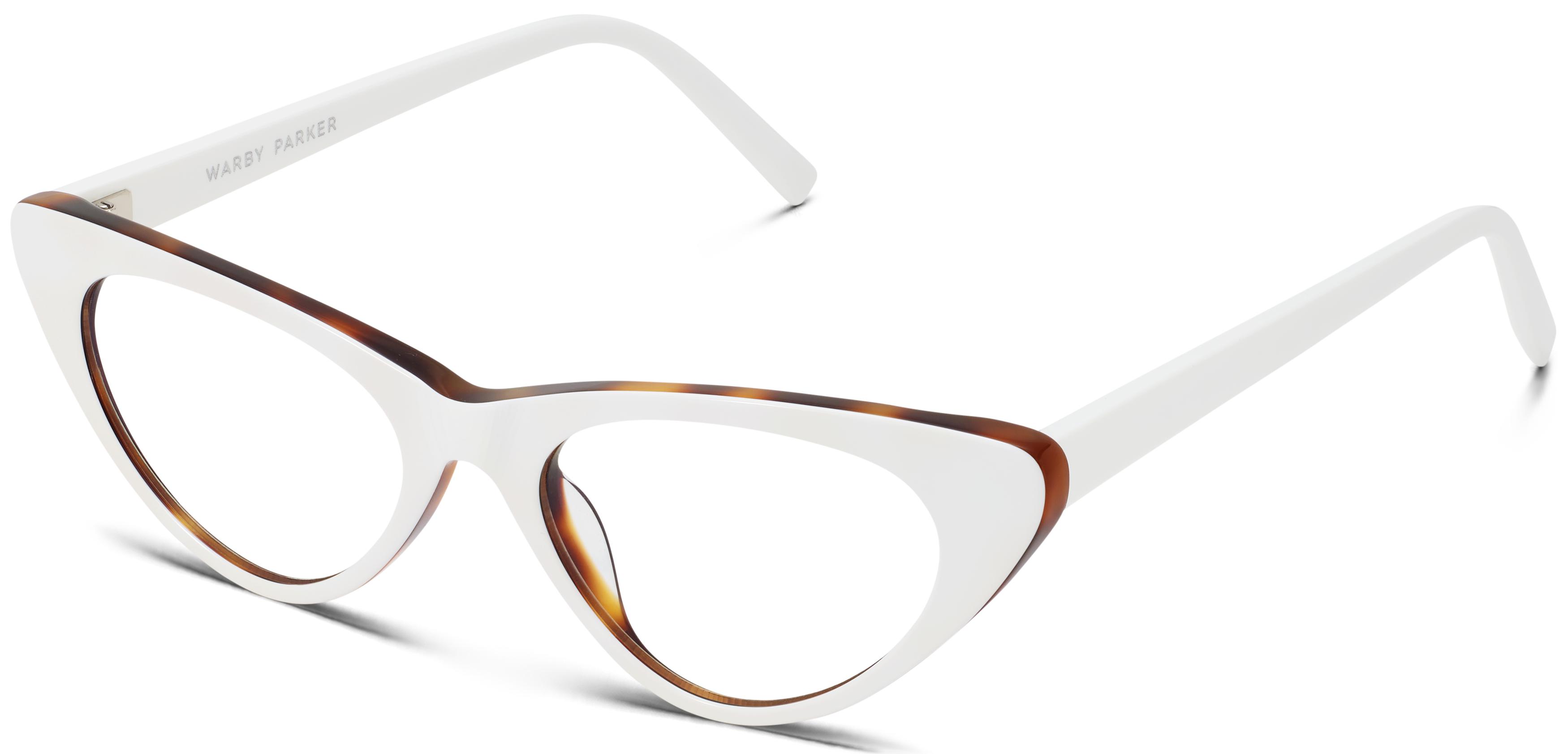 Val Eyeglasses in Swan with Oak Barrel
