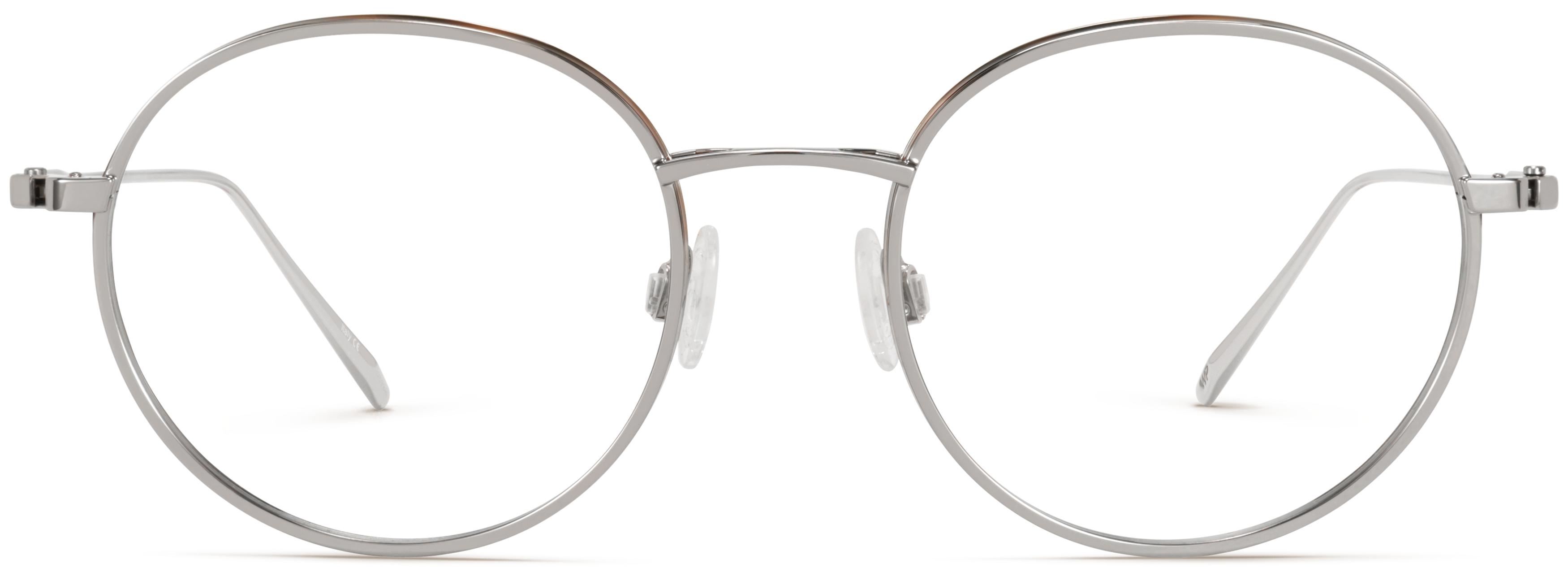Garrison Eyeglasses in Polished Silver With Oak Barrel | Warby Parker