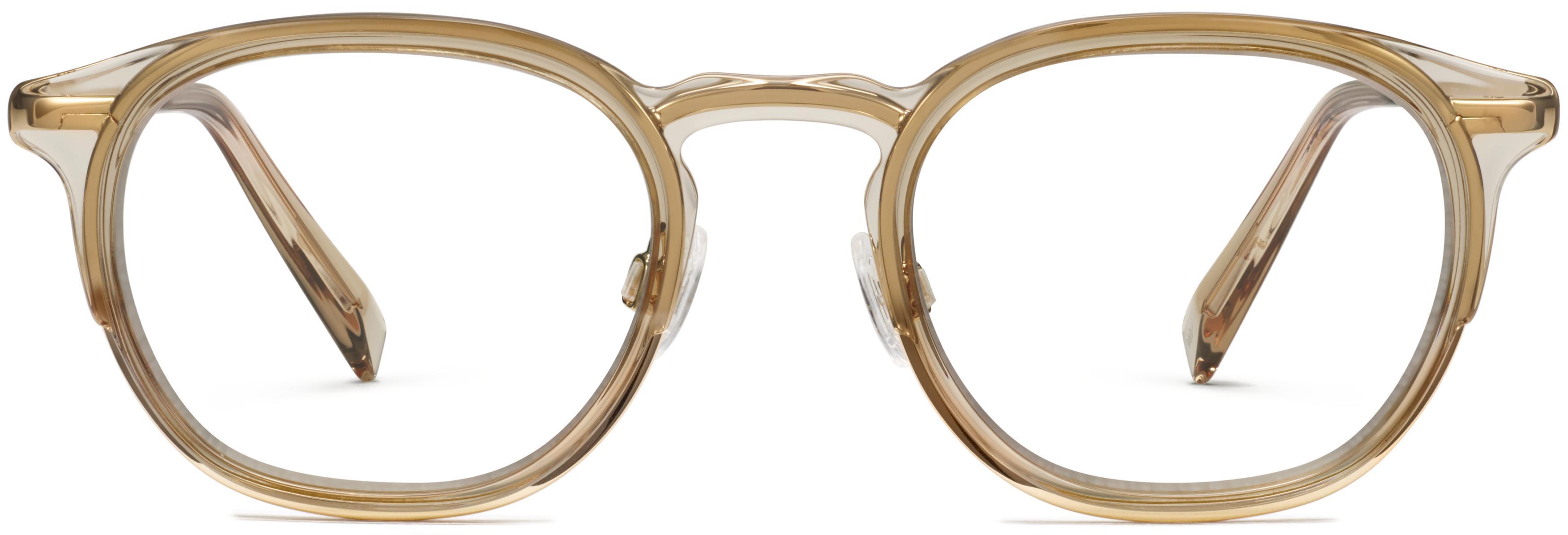 Tate Eyeglasses In Nutmeg Crystal With Polished Gold Warby Parker