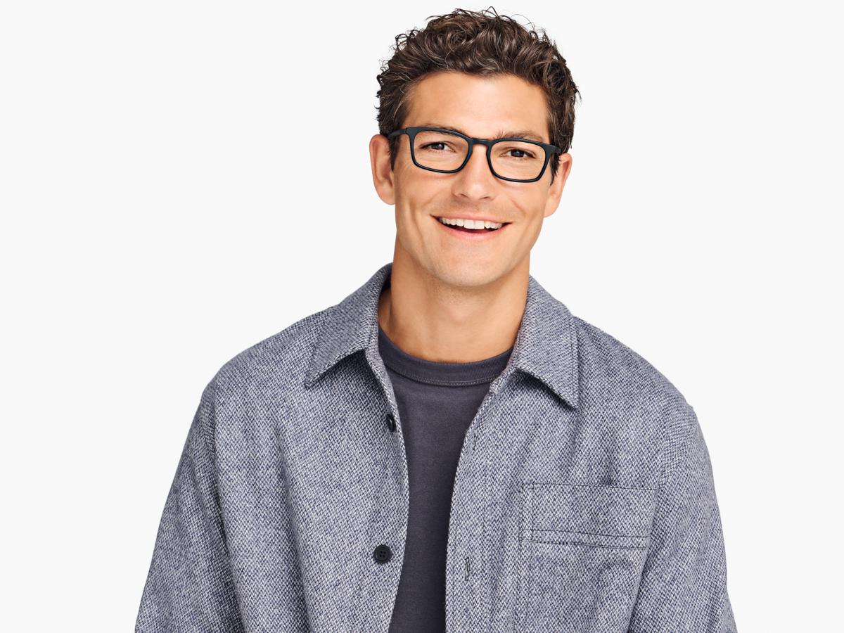 Chase Eyeglasses in Jet Black Matte