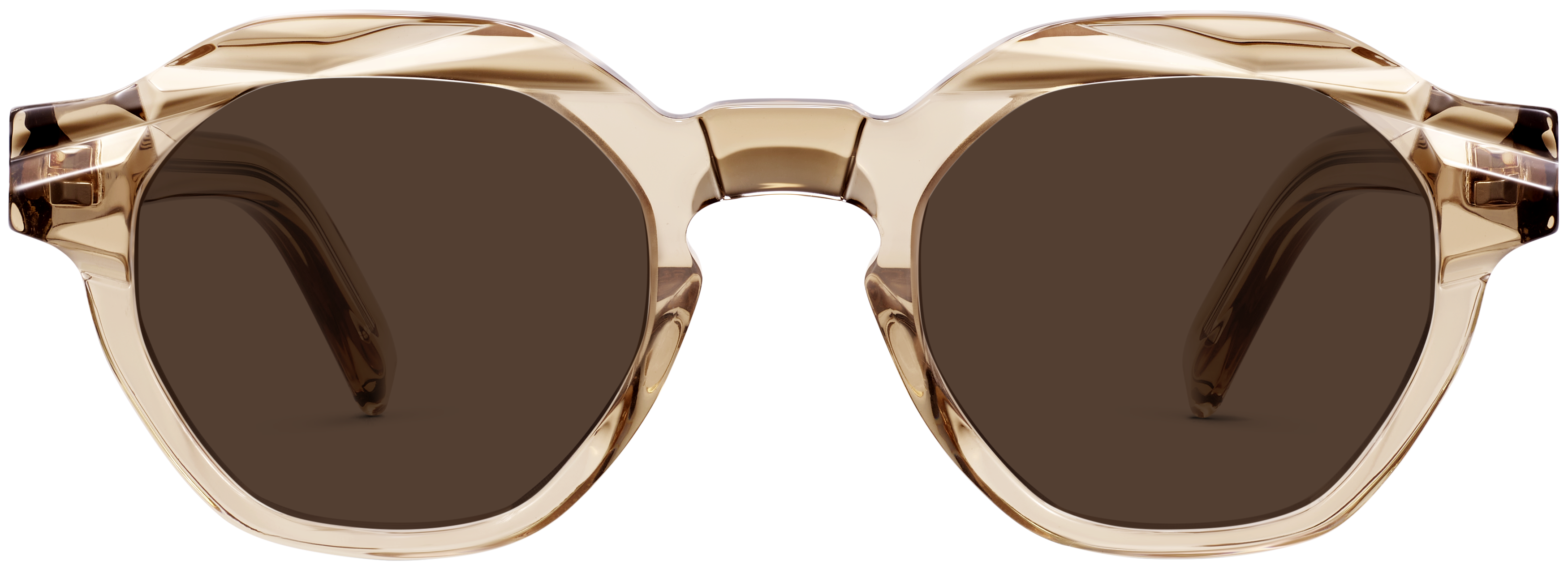 Javier Eyeglasses in Brown Sugar Crystal