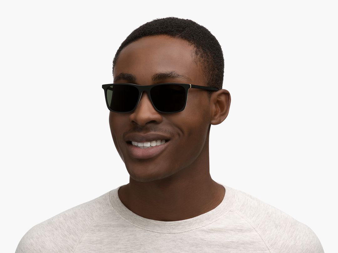 Fletcher Sunglasses in Black Matte Eclipse | Warby Parker