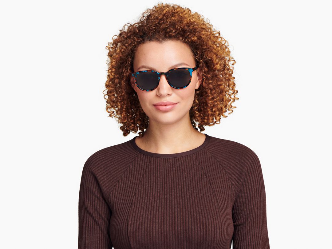 Gillian Sunglasses in Teal Tortoise | Warby Parker