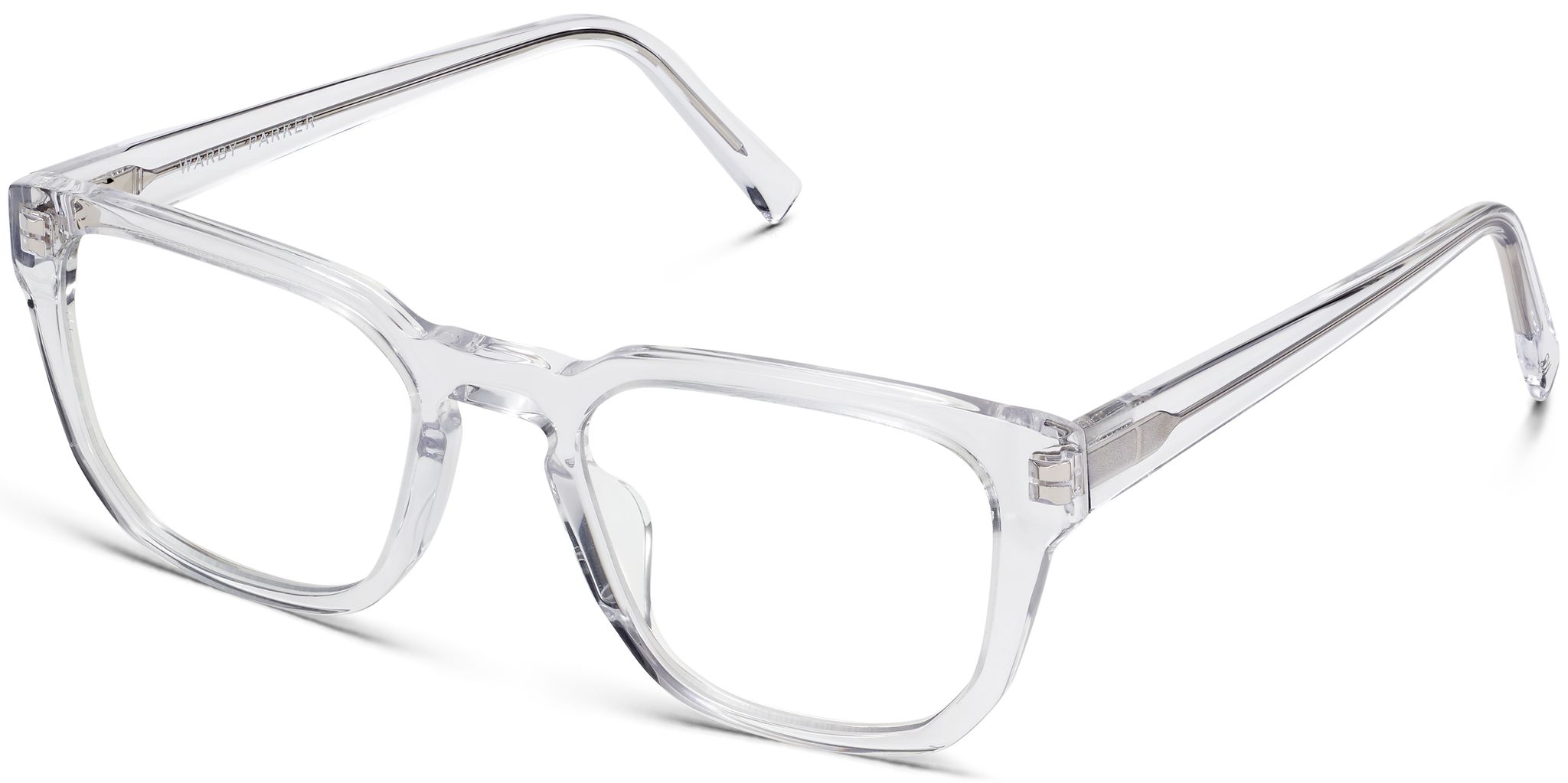 Dominic Eyeglasses in Crystal — Wide | Warby Parker