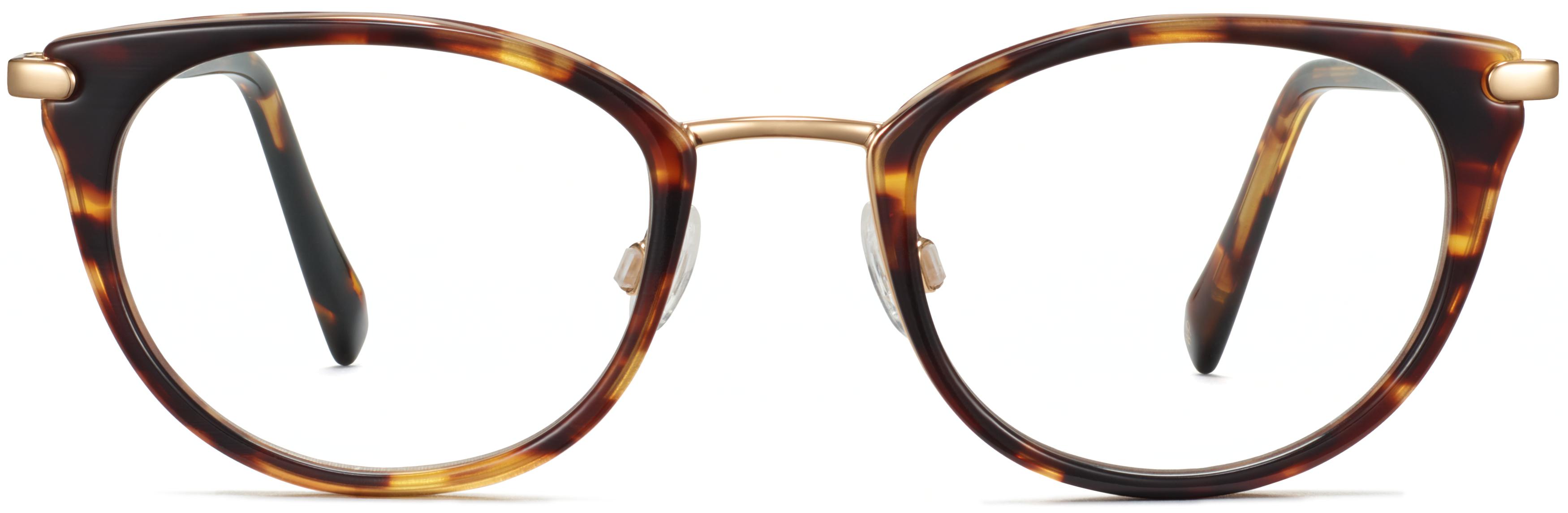 Garland Eyeglasses in Root Beer with Polished Gold | Warby Parker