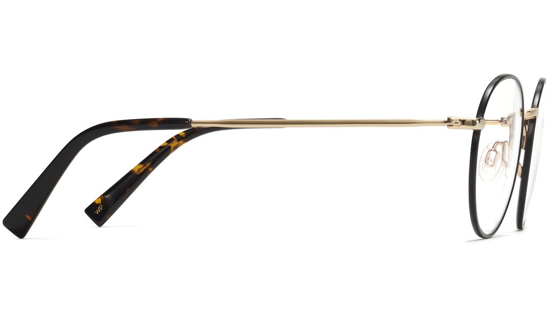 Simon Eyeglasses in Brushed Ink with Polished Gold | Warby Parker