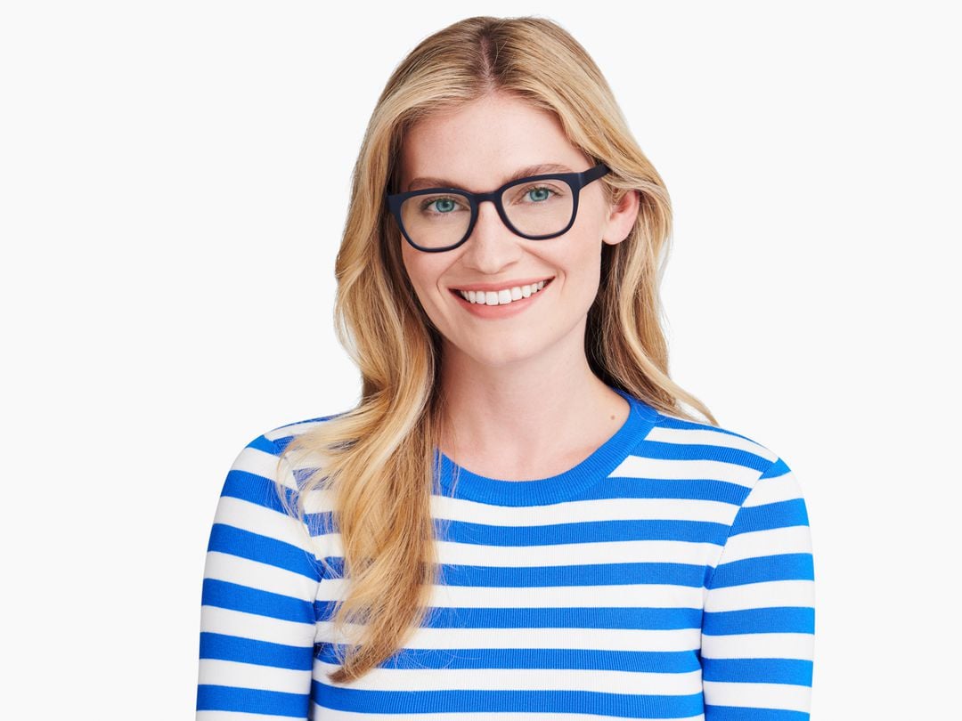 Tally Eyeglasses in Crystal Gulf Matte | Warby Parker