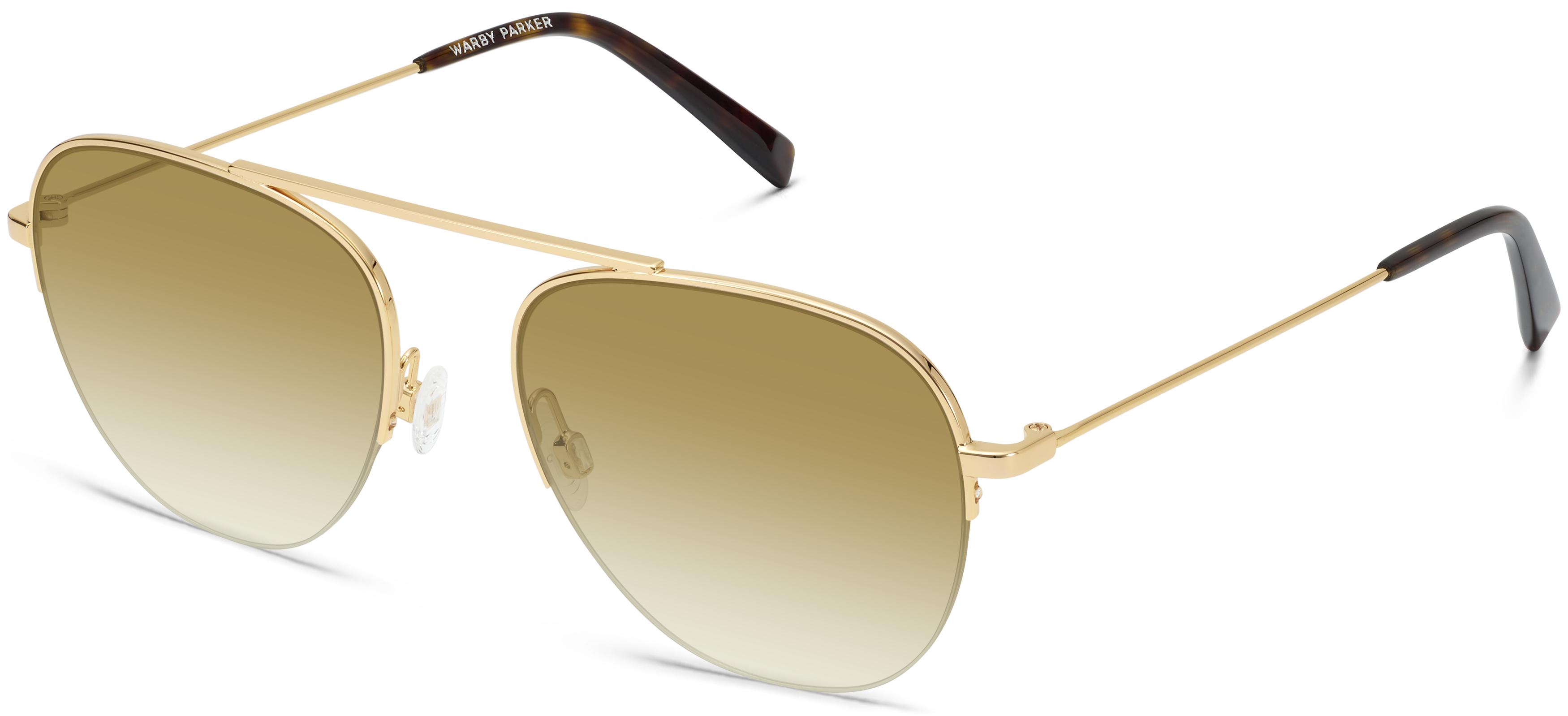 Vargas Sunglasses in Polished Gold