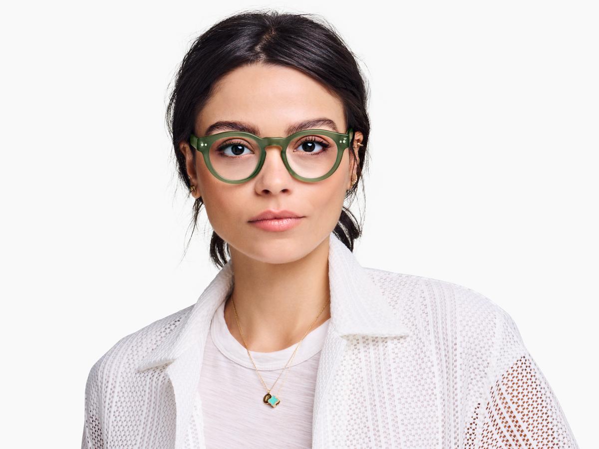 Tal Eyeglasses in Rosemary Crystal Matte