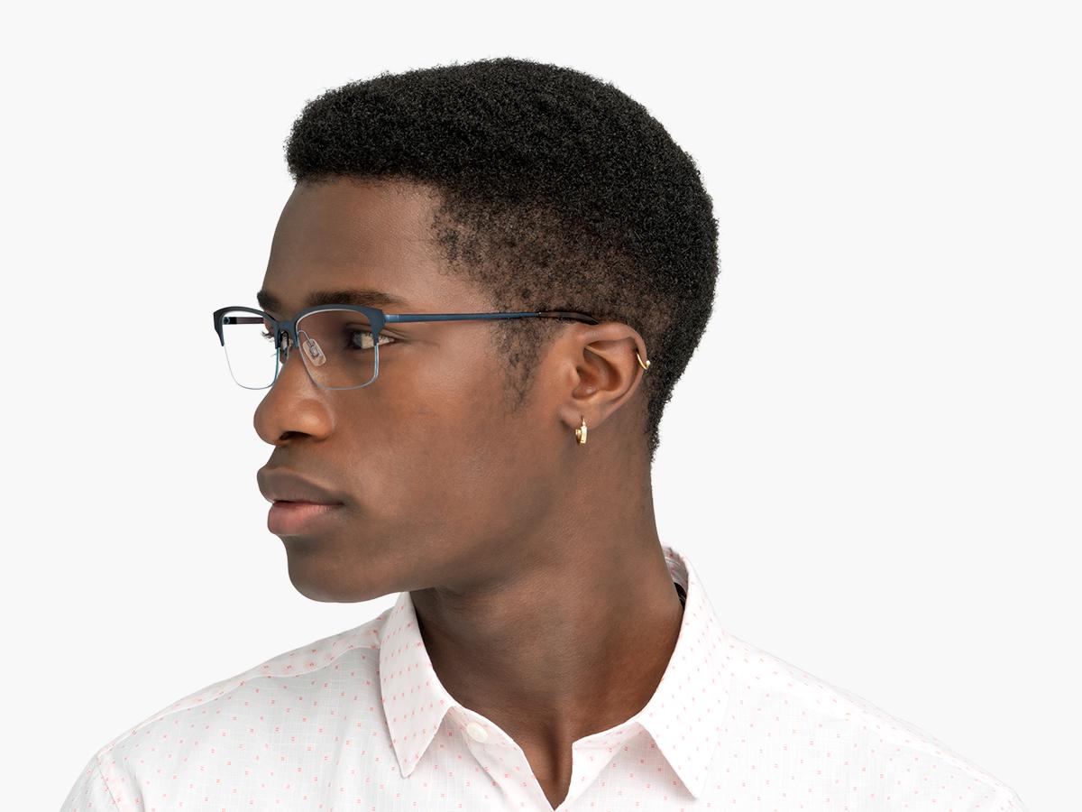 James Eyeglasses in Brushed Navy | Warby Parker